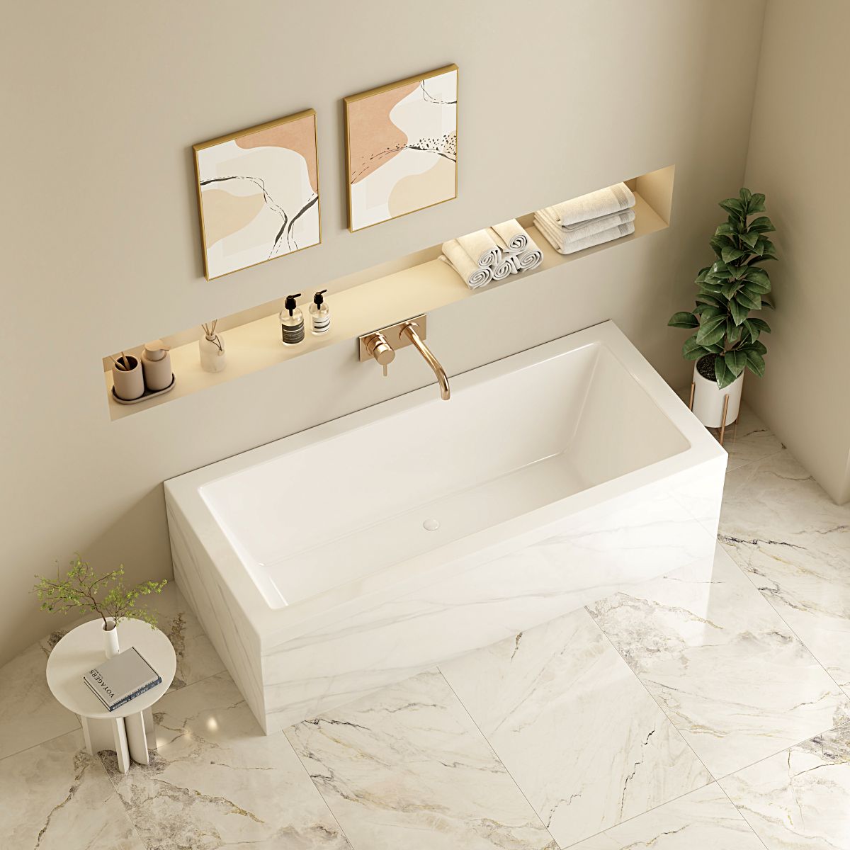 Mira Insert & Island Gloss White Bathtub (1500-1700)mm Online | KNB ...