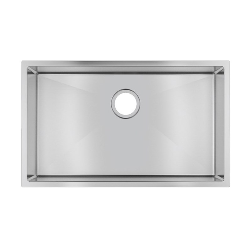 762x457x254mm Chrome Stainless Steel Single Bowl Kitchen Sink Online ...